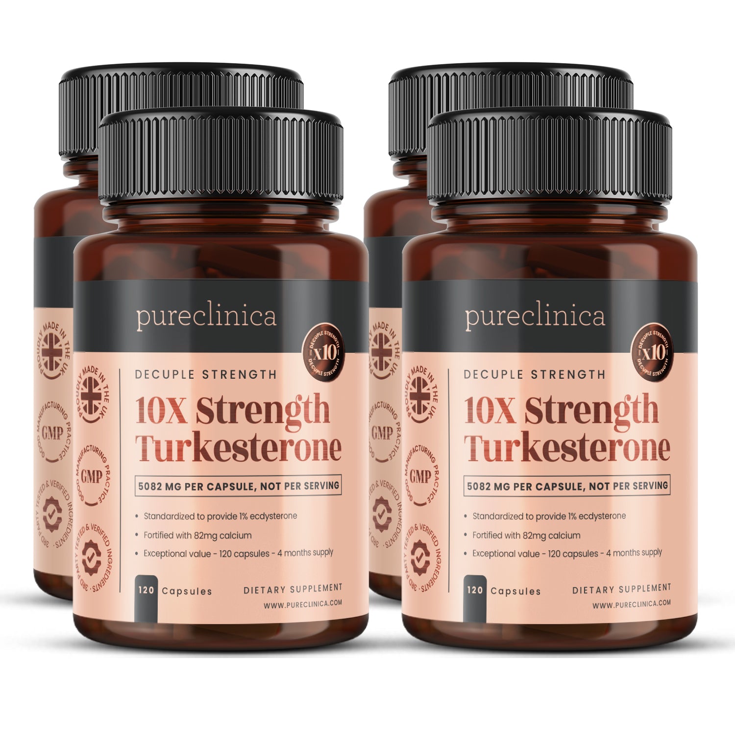 10x Strength Turkesterone Extract 5082 mg x 120 Capsules - us ...