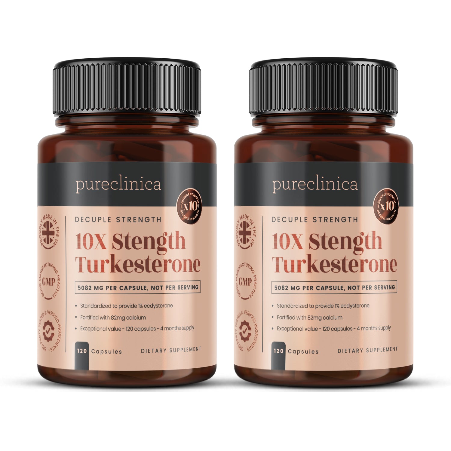 10x Strength Turkesterone Extract 5082 mg x 120 Capsules - us ...