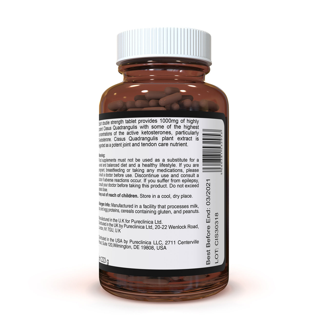 Double Strength Cissus Quadrangularis 1000mg x 180 capsules – us ...