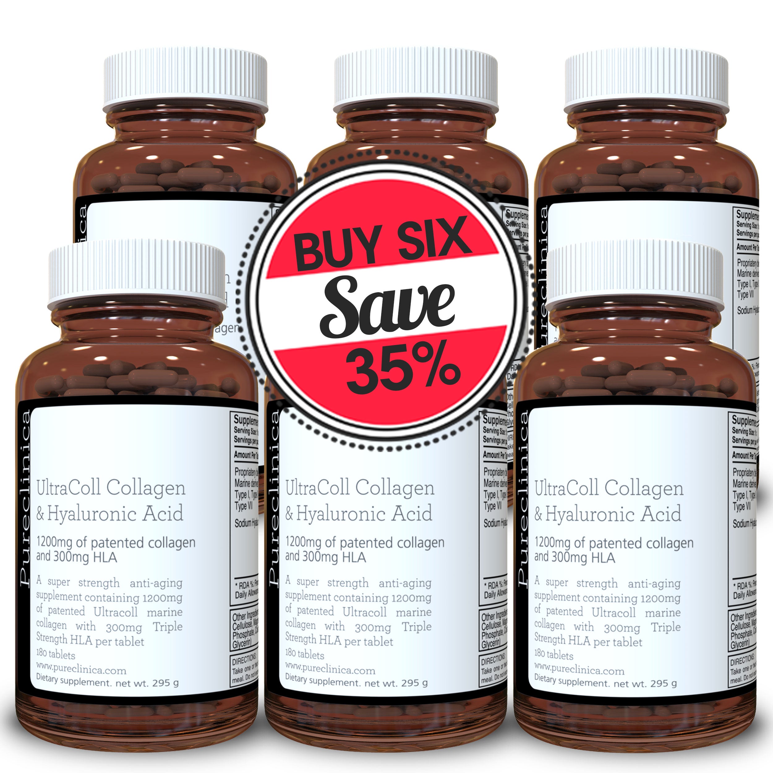 UltraColl Collagen and Hyaluronic Acid 180 x 1500mg tablets (1200mg ...