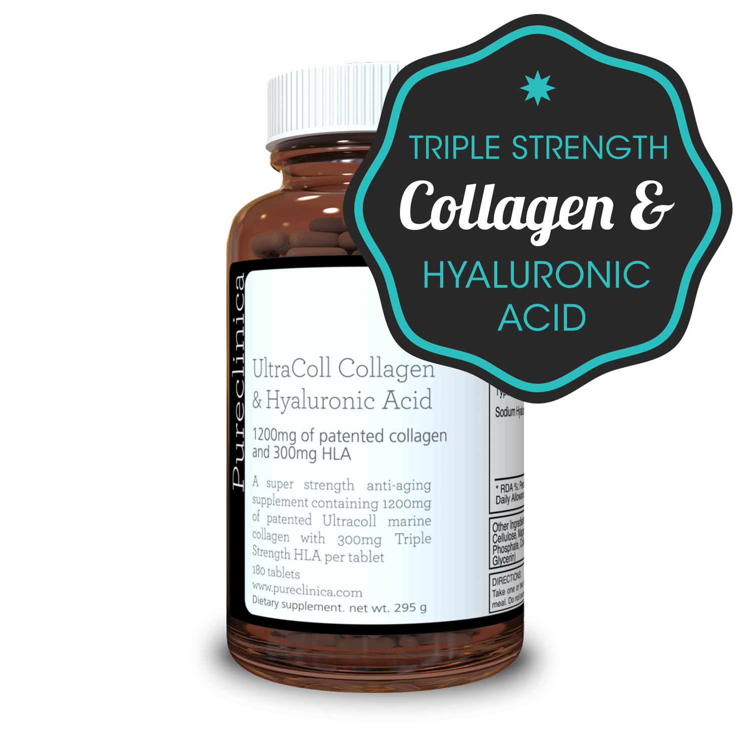 UltraColl Collagen and Hyaluronic Acid 180 x 1500mg tablets (1200mg ...