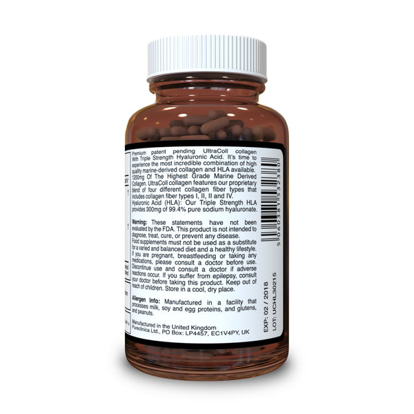 UltraColl Collagen and Hyaluronic Acid 180 x 1500mg tablets (1200mg ...